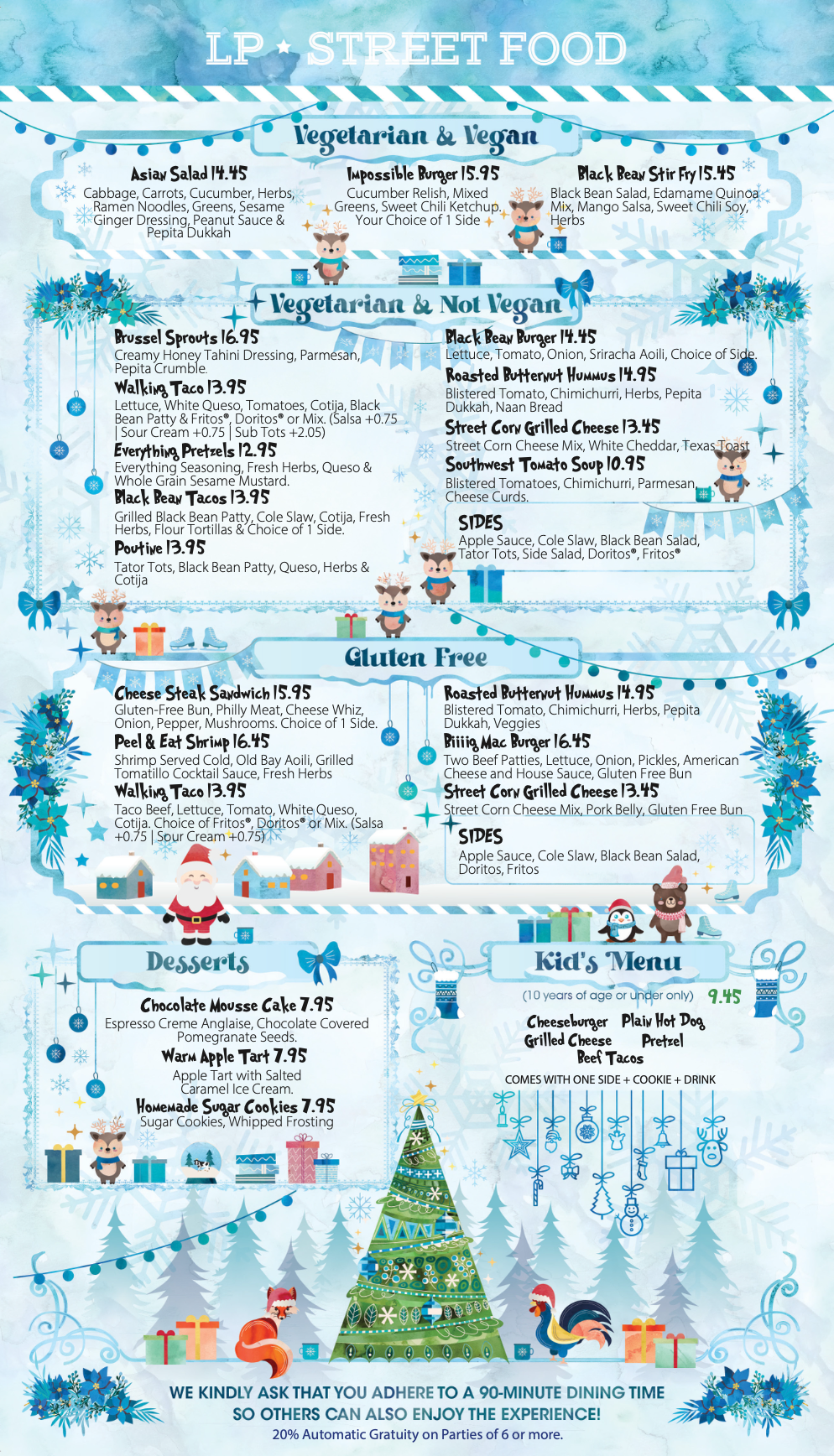 Holiday Menus — LP Streetfood